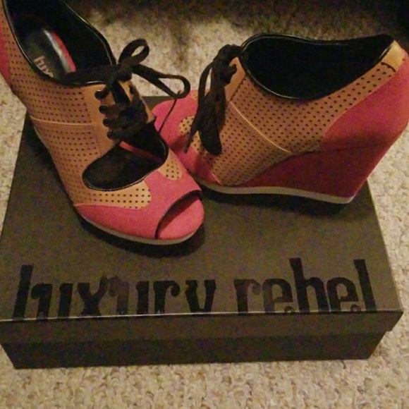 luxury rebel | Shoes | Luxury Rebel Dexter Wedges 375 | Poshmark
